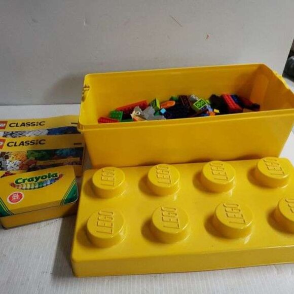 Lego | Toys | Lego Storage Brick Case 8 Stud Large Yellow Container ...